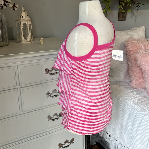 Limited Too | Shirts & Tops | Limited Too Tank Top Pink Stripe Shirt ...